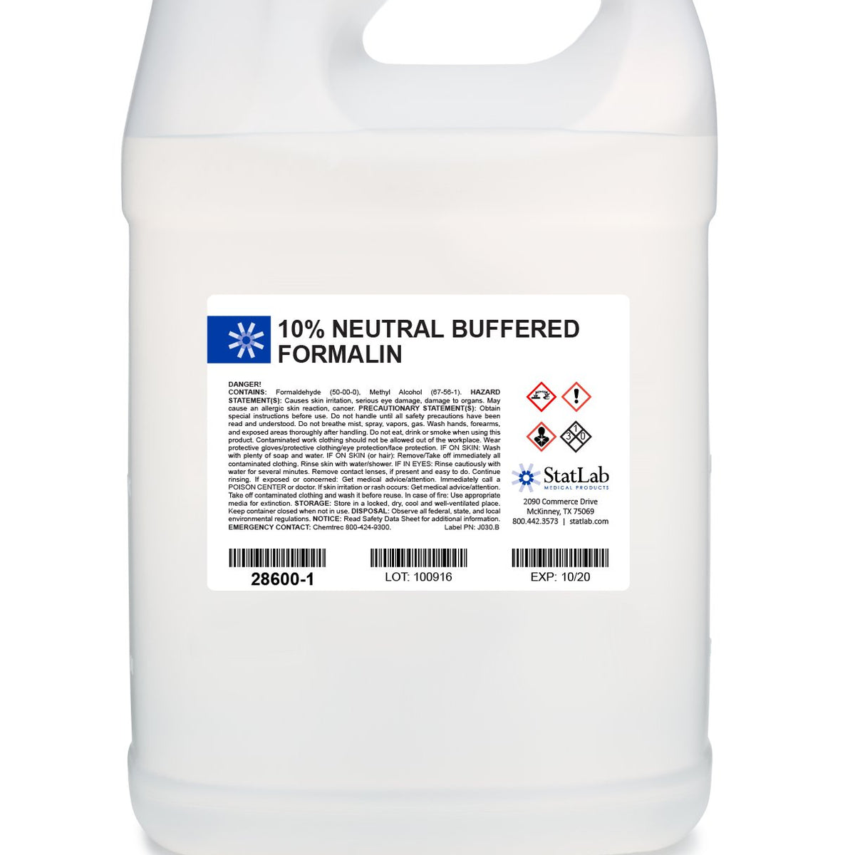 Histology Reagent Neutral Buffered Formalin Fixative 10% 1 Gal. – BeHope