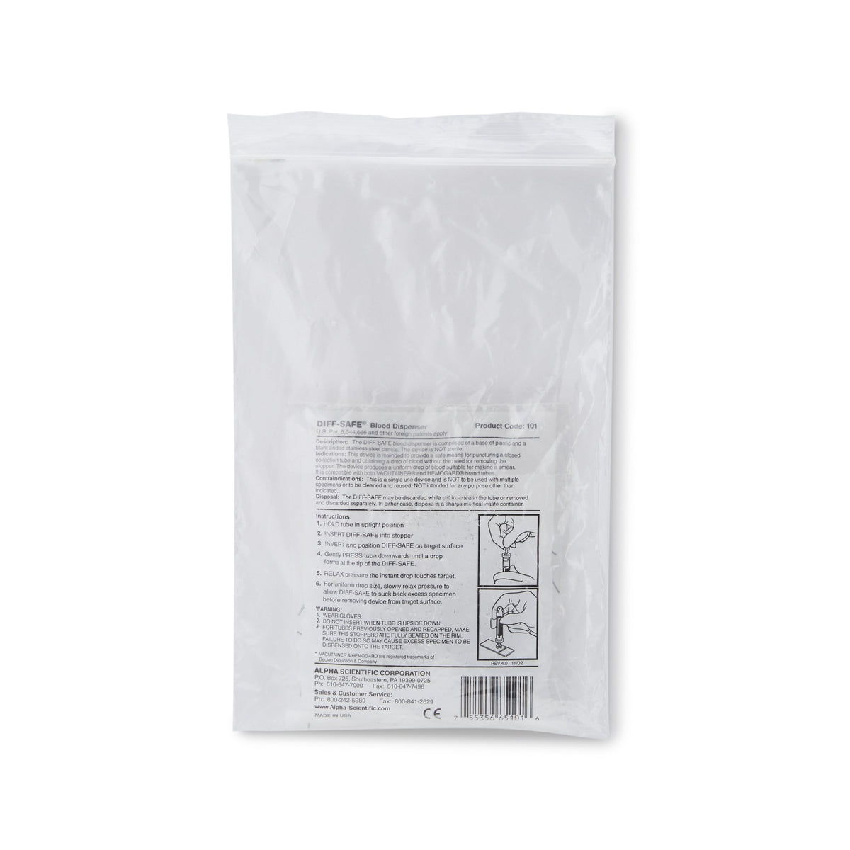 Blood Dispenser Diff-safe® For Blood Smears – BeHope