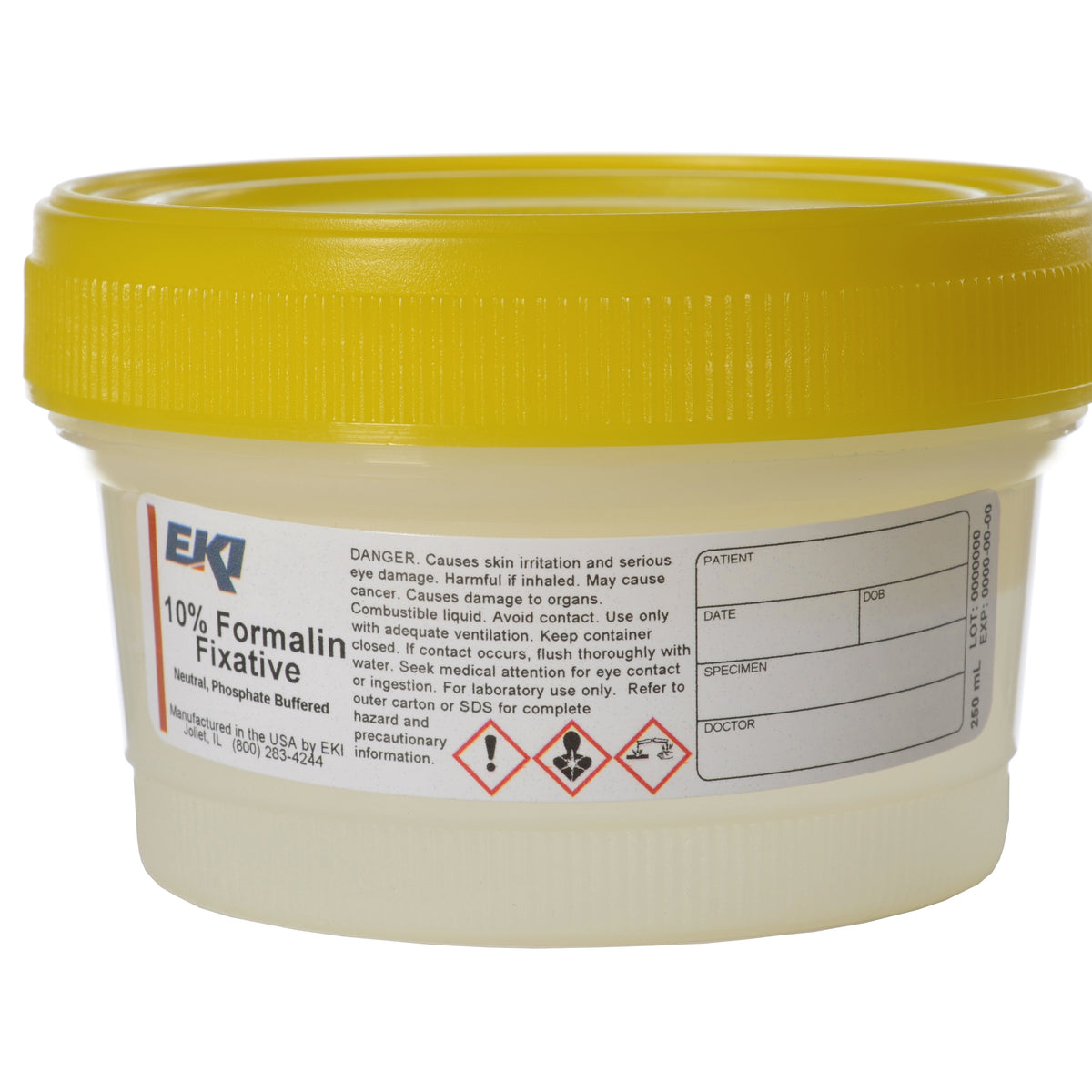 Prefilled Formalin Container Quickfix™ 125 Ml Fill In 250 Ml (8.5 Oz ...