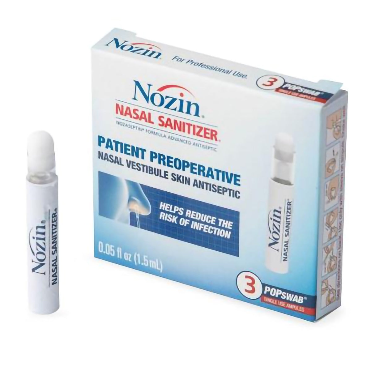 Antiseptic Ethyl Alcohol Nozin® Nasal Sanitizer® Popswab® Patient Preo ...