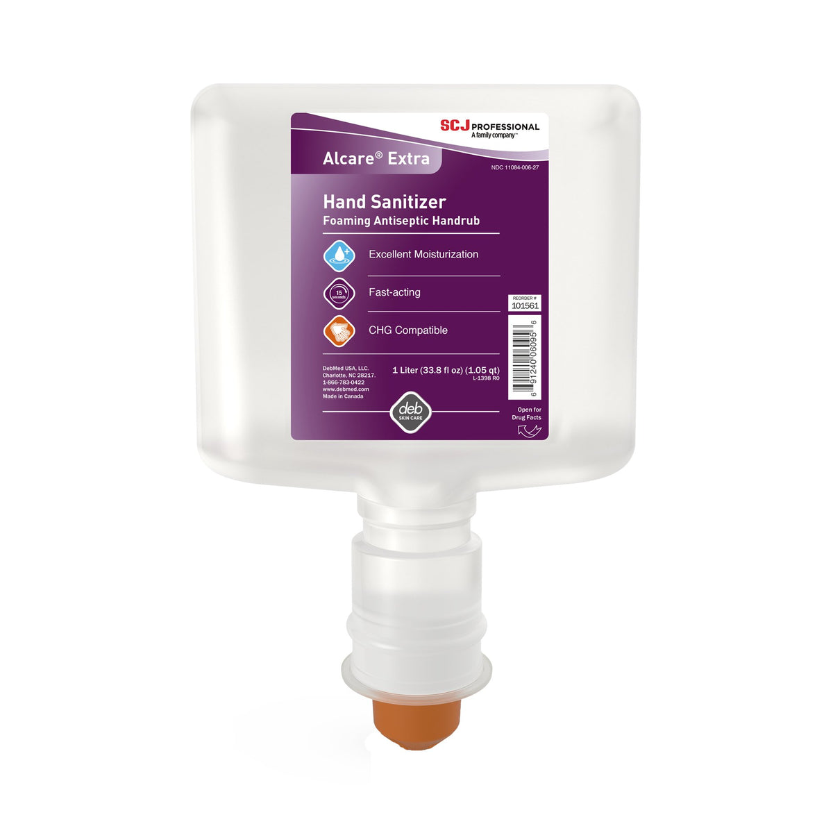 Hand Sanitizer Alcare® Extra 1,000 Ml Ethyl Alcohol Foaming Dispenser ...