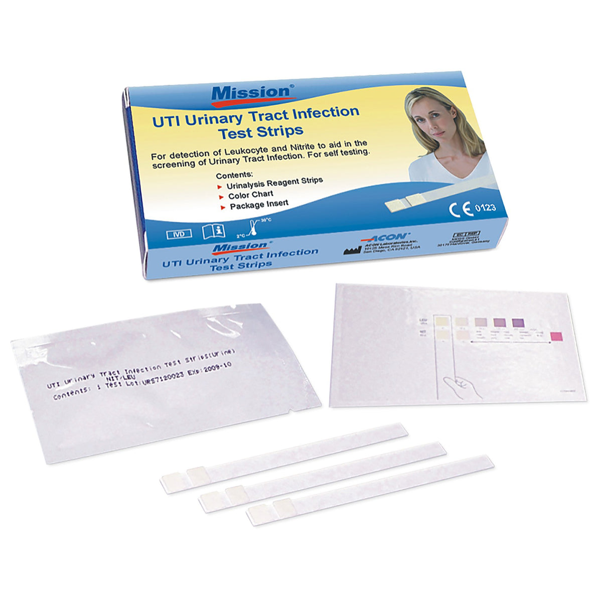 Urinalysis Test Kit Mission® Urinary Tract Infection Detection 72 Test ...