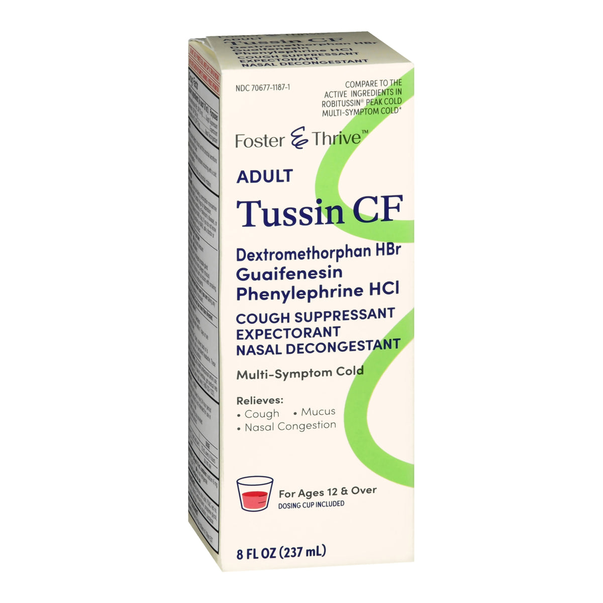 Cold And Cough Relief Foster & Thrive™ 10 Mg - 100 Mg - 5 Mg / 5 Ml St ...