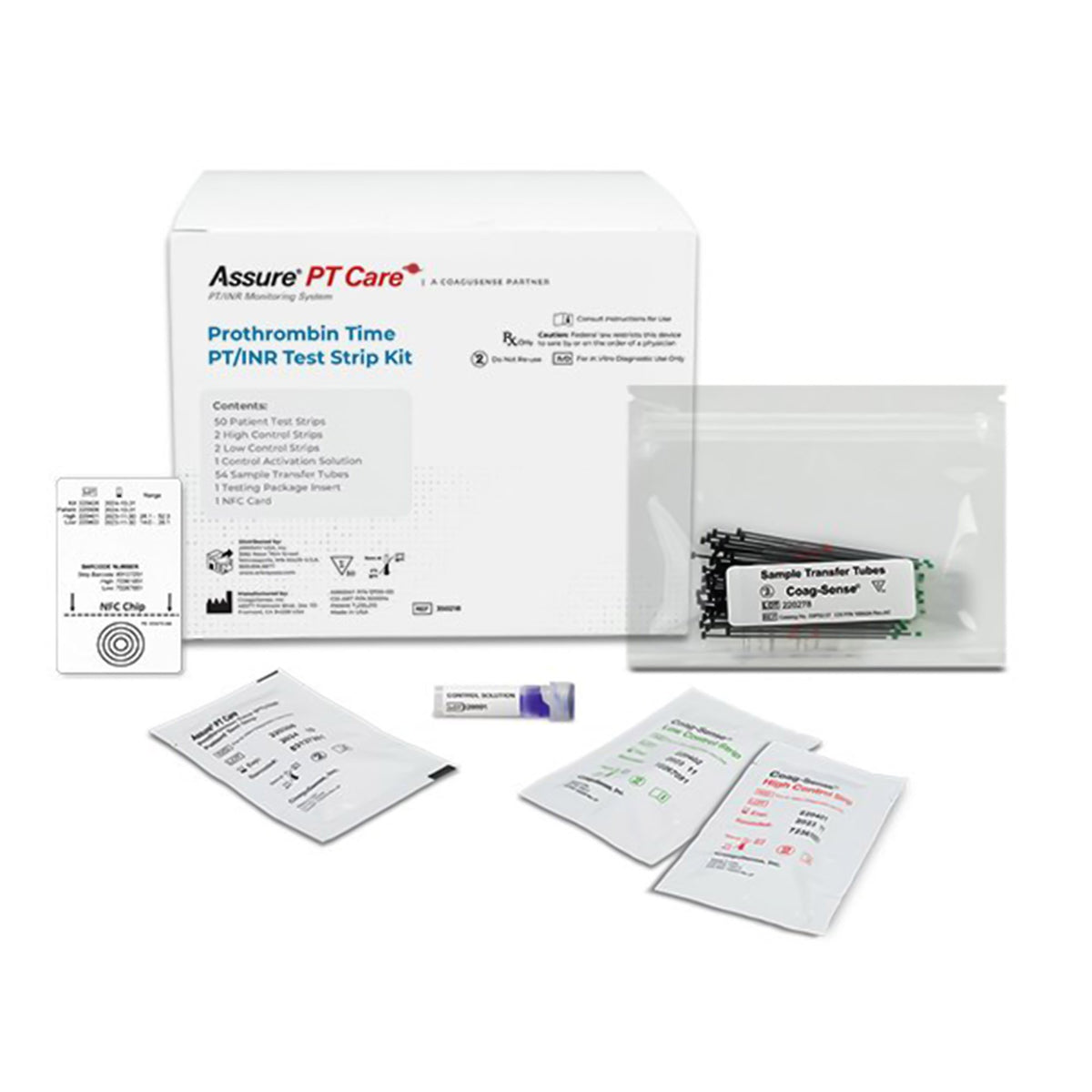 Coagulation Test Kit Assure® Pt Care Prothrombin Time Test (pt/inr) 50 ...