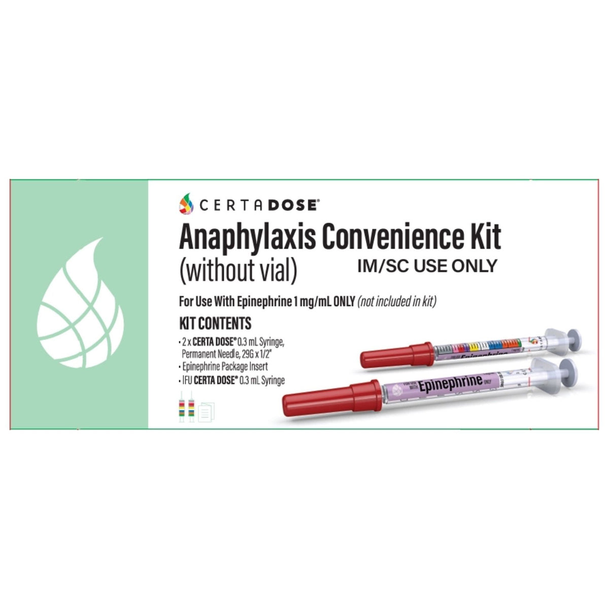 Epinephrine Emergency Kit Certa Dose® for Anaphylaxis Treatment – BeHope