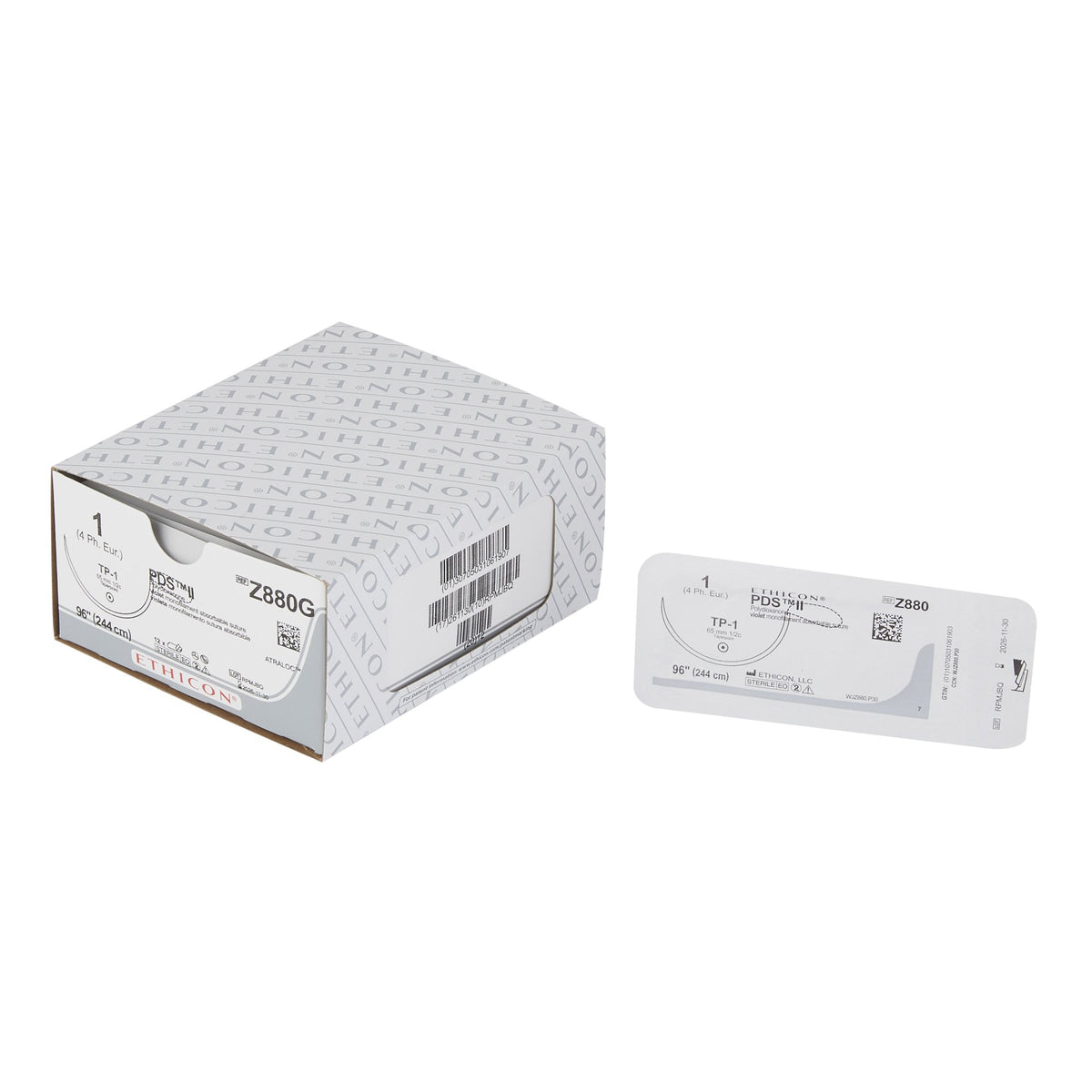 Absorbable Suture With Needle Pds™ Ii Polydioxanone Tp-1 1/2 Circle Ta ...