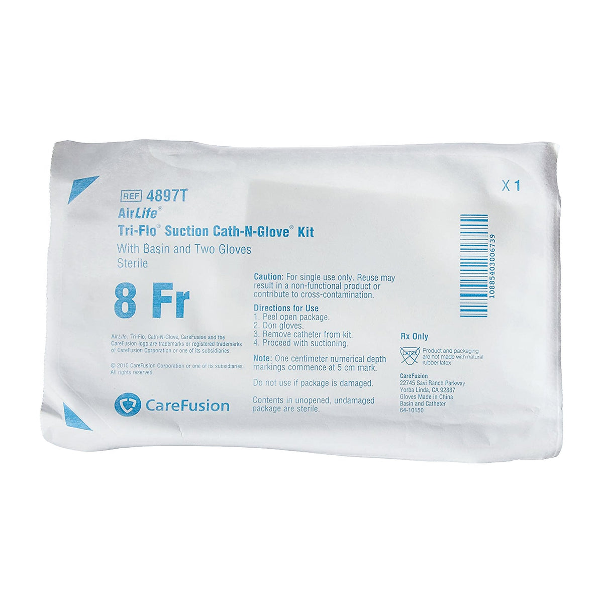 Suction Catheter Kit Tri-flo® Cath-n-glove® Beveled Tip for Comfort ...