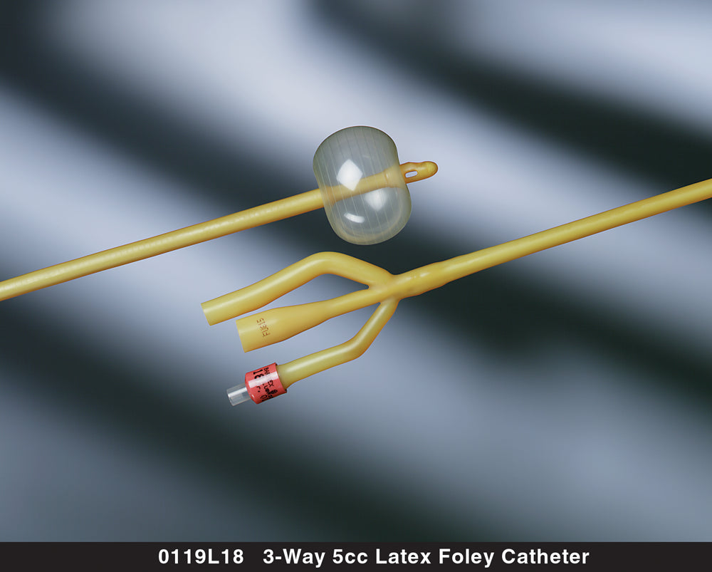 Foley Catheter Bard® Lubricath® 3-way Round Tip 5 Cc Balloon Latex – BeHope