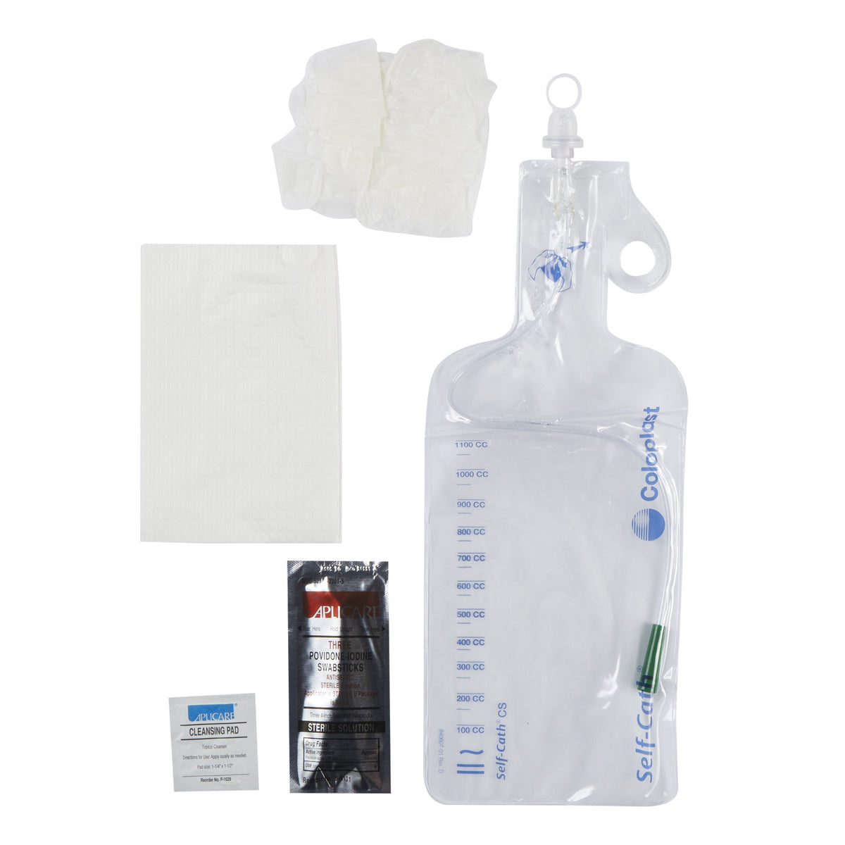 Intermittent Closed System Catheter Tray Self-cath® Straight Tip Witho ...
