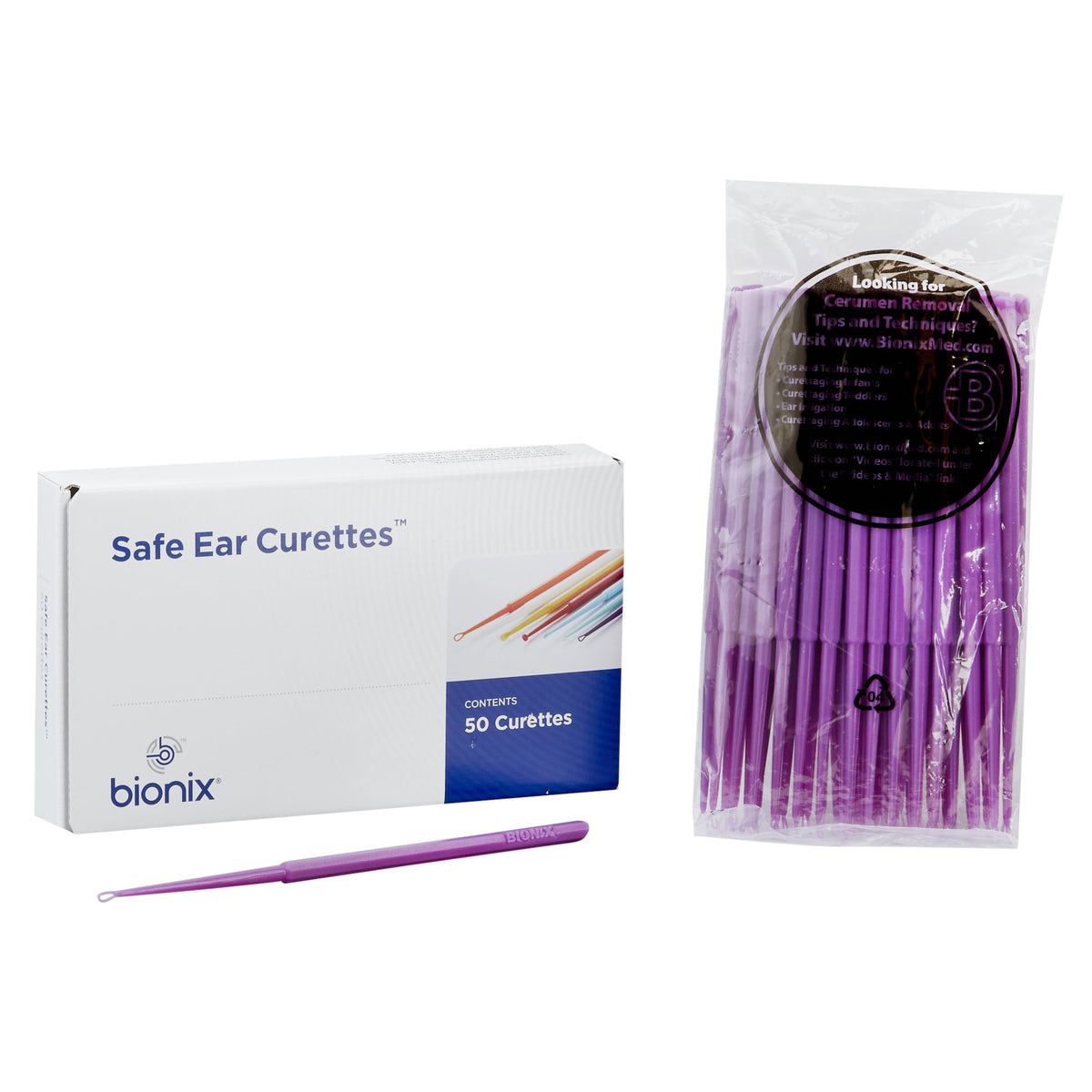 Ear Curette Versaloop® 6 Inch Length Round Handle 3 Mm Tip Curved Flex ...