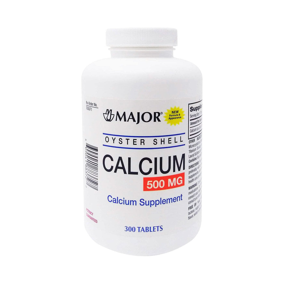 Joint Health Supplement Major® Oyster Shell Oyster Shell Calcium 500 M ...