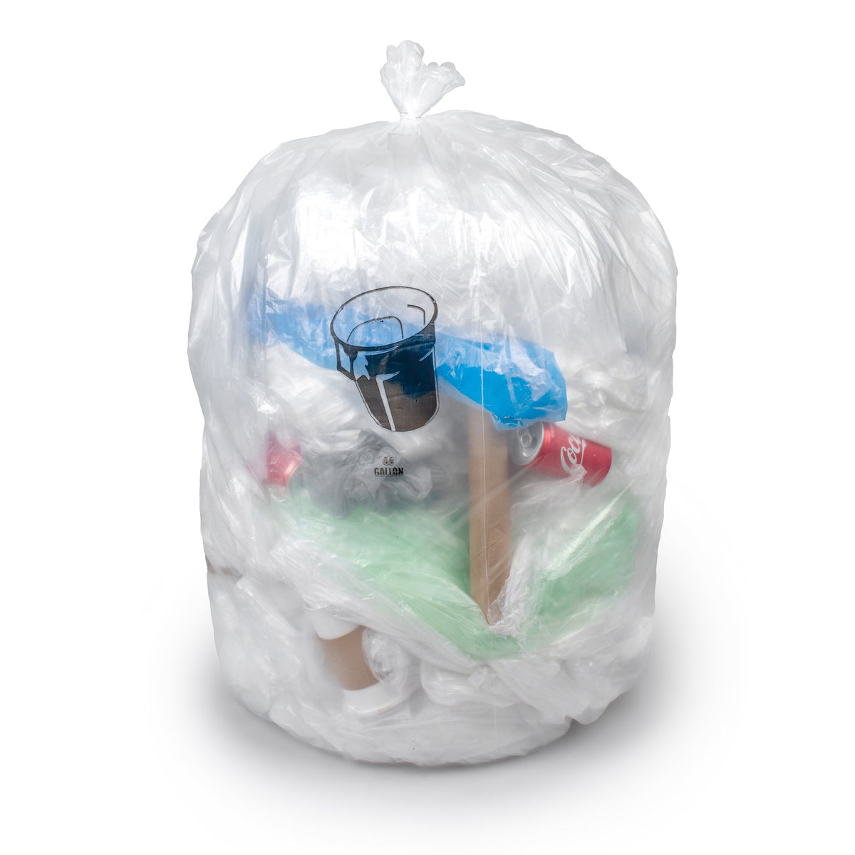 Trash Bag Colonial Bag 30 Gal. 0.45 Mil 30 X 36 Inch Clear Medium Duty ...