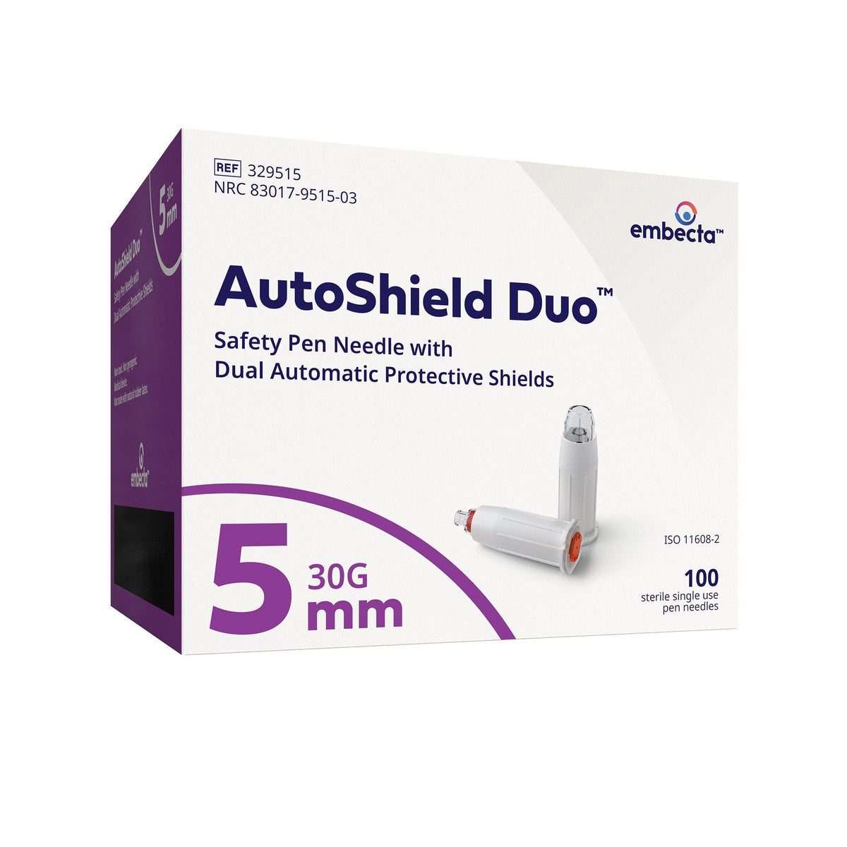 Safety Insulin Pen Needle Autoshield Duo™ 30 Gauge 5 Mm Length Automat ...