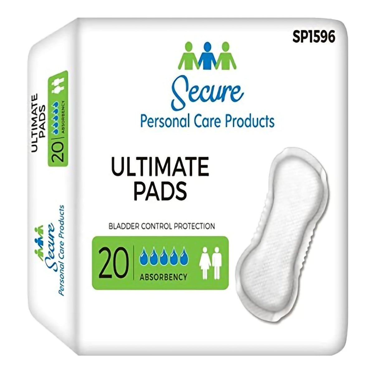 Bladder Control Pad Totaldry™ 16-1/2 Inch Length Heavy Absorbency Poly ...